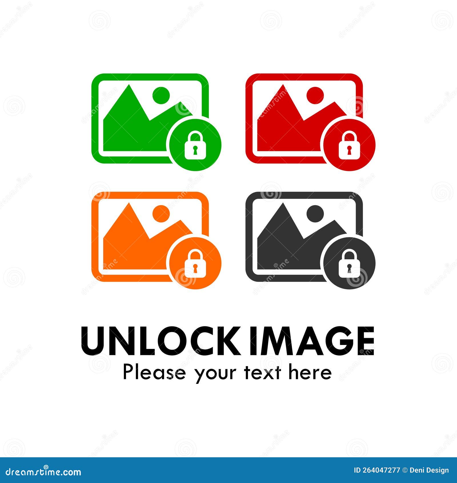 Unlock image logo stock vector. Illustration of unlock - 264047277