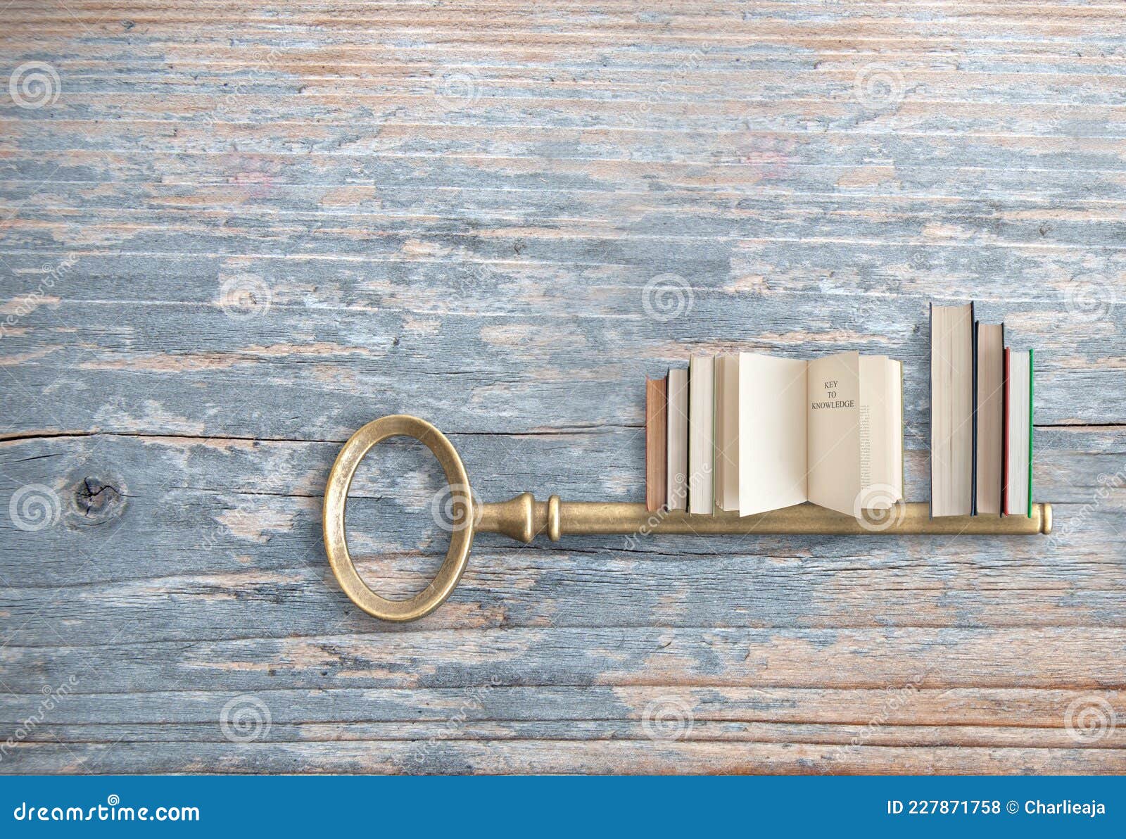 Unlock the Key To Knowledge Stock Photo - Image of storytelling ...