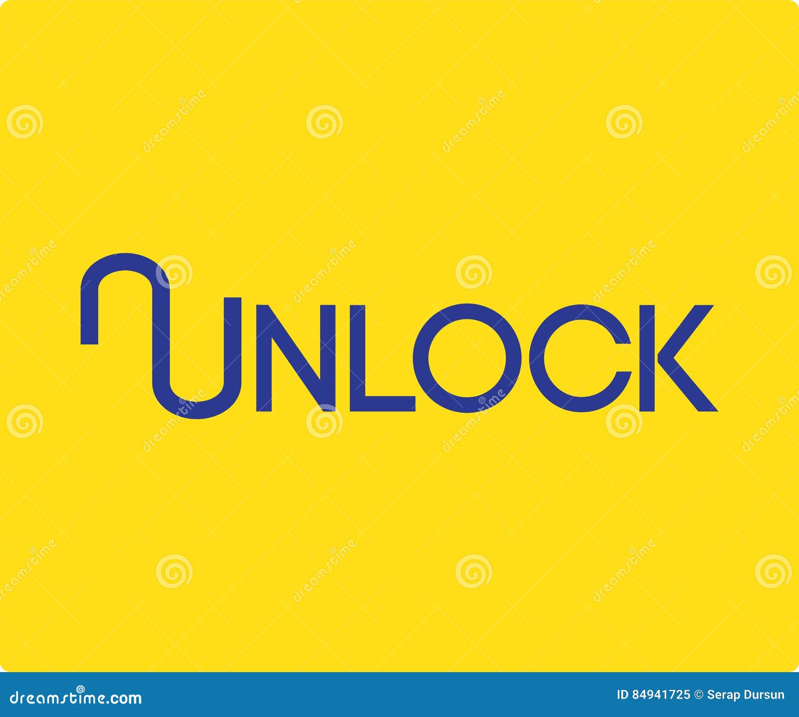 Unlock Logo Design Cartoon Vector | CartoonDealer.com #84940129