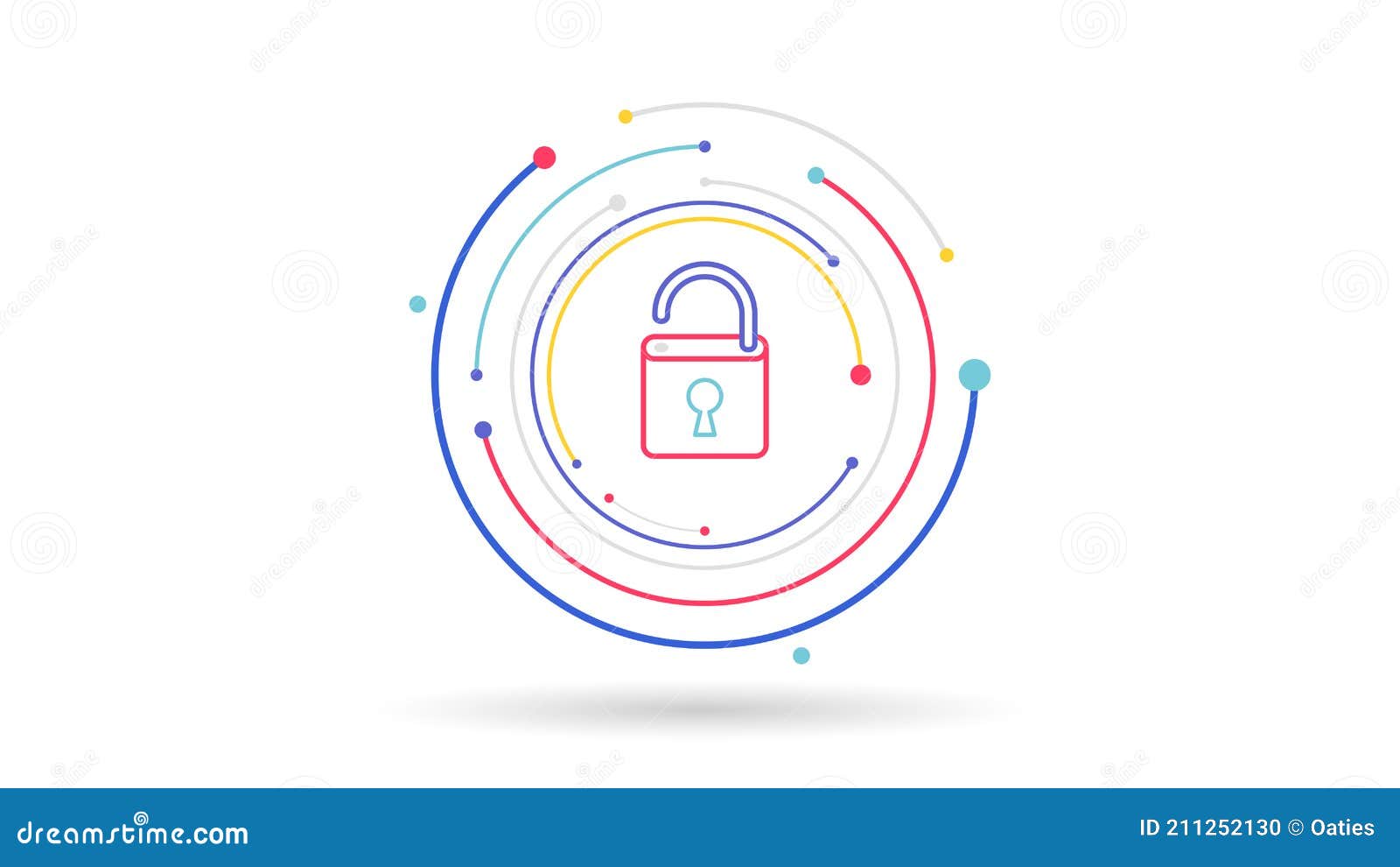 Unlock Master Key Abstract Logo Icon Background Stock Vector ...