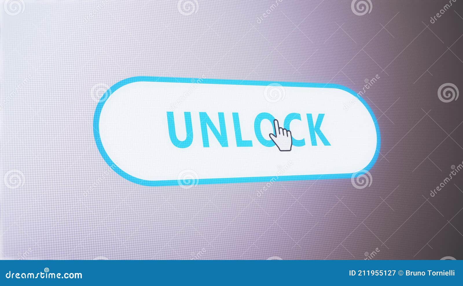 Unlock Text Button Icon Click Mouse Label Tag Animation Stock Video ...