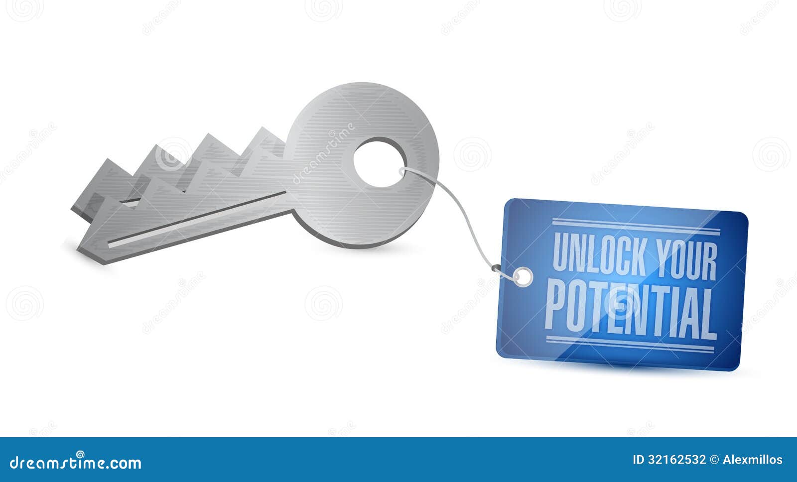 Unlock You Your Potential Illustration Stock Illustration ...