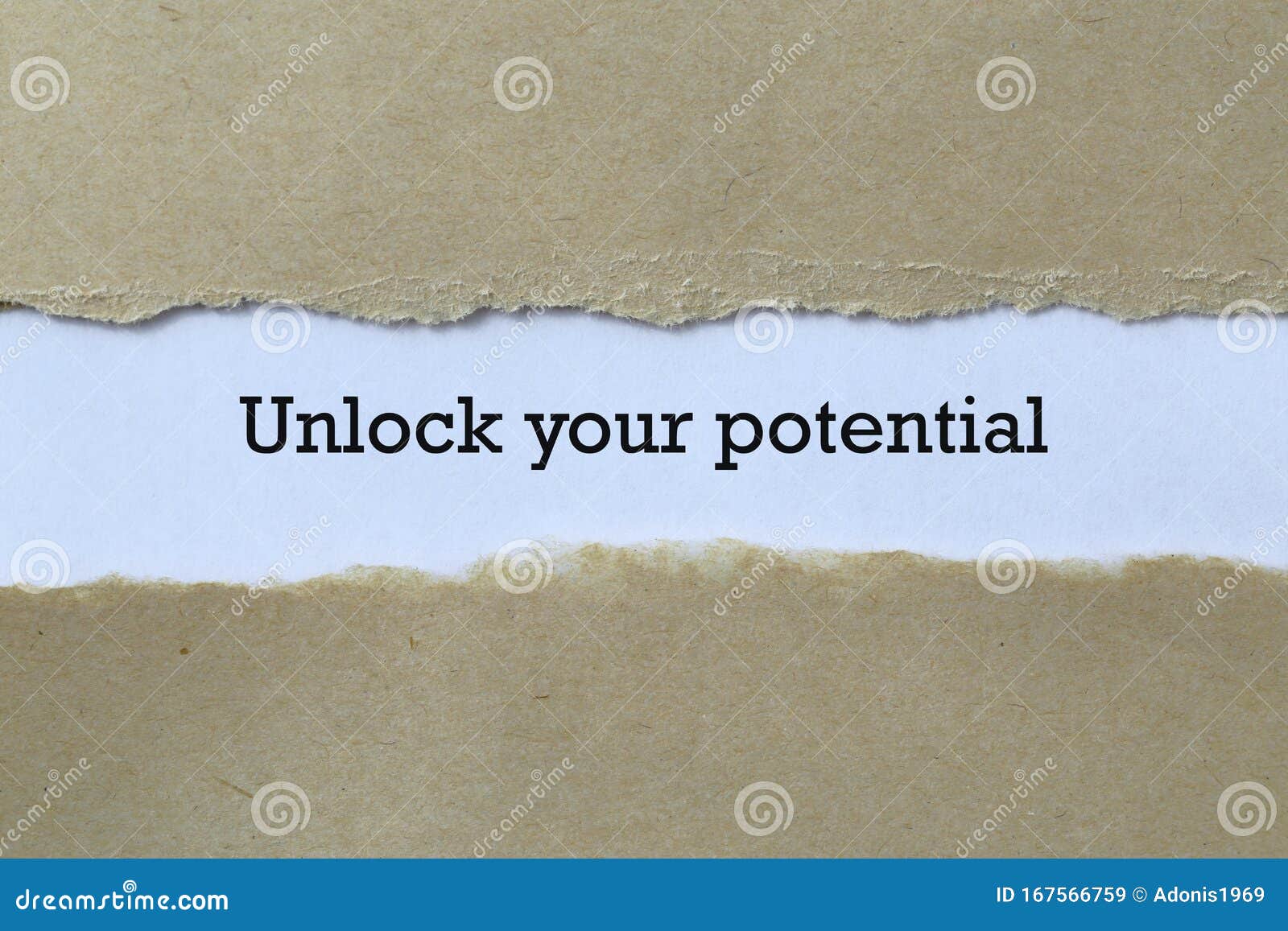 Unlock your potential stock image. Image of business - 167566759