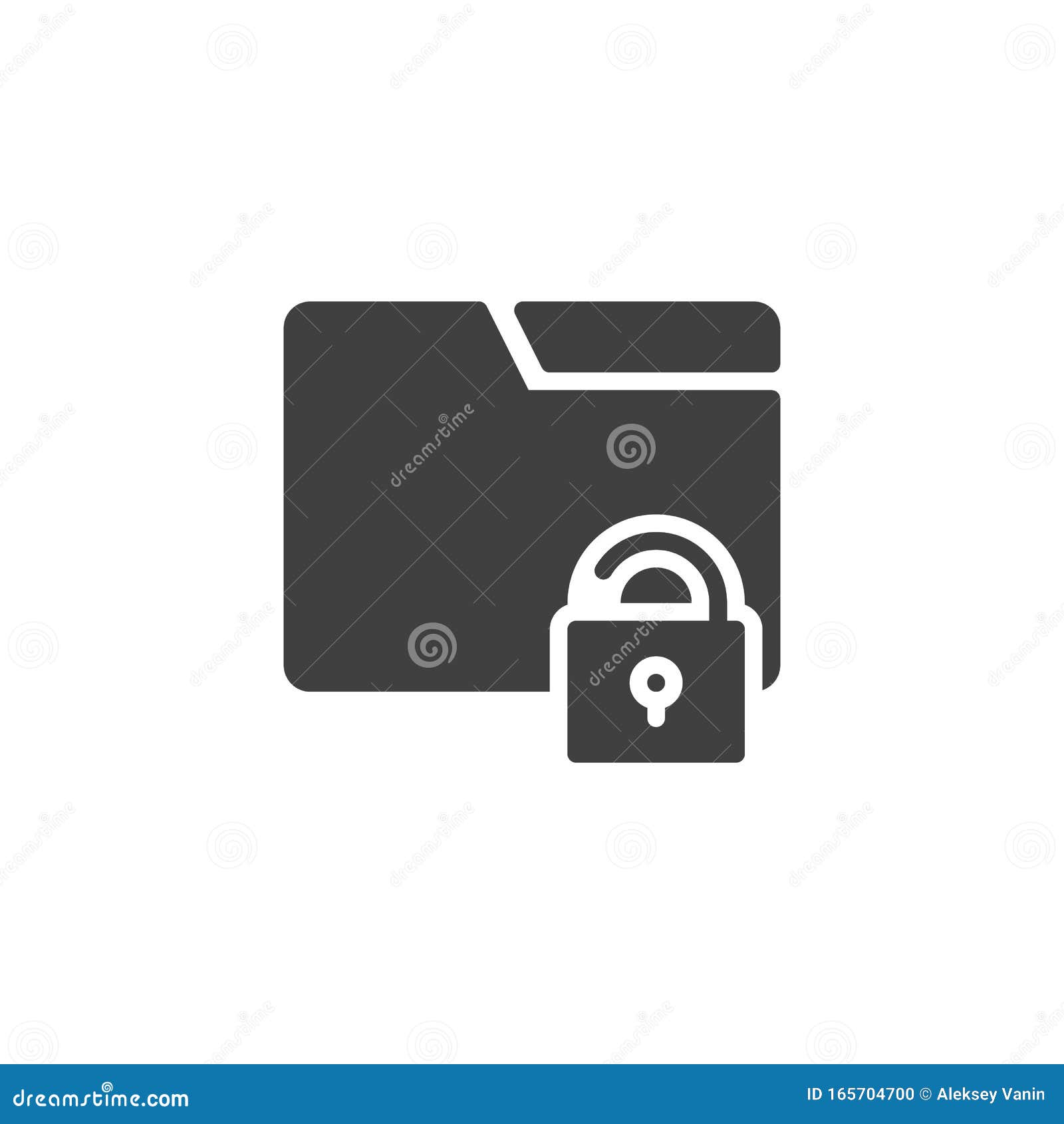 Unlocked File Folder Vector Icon Stock Vector - Illustration of lock ...
