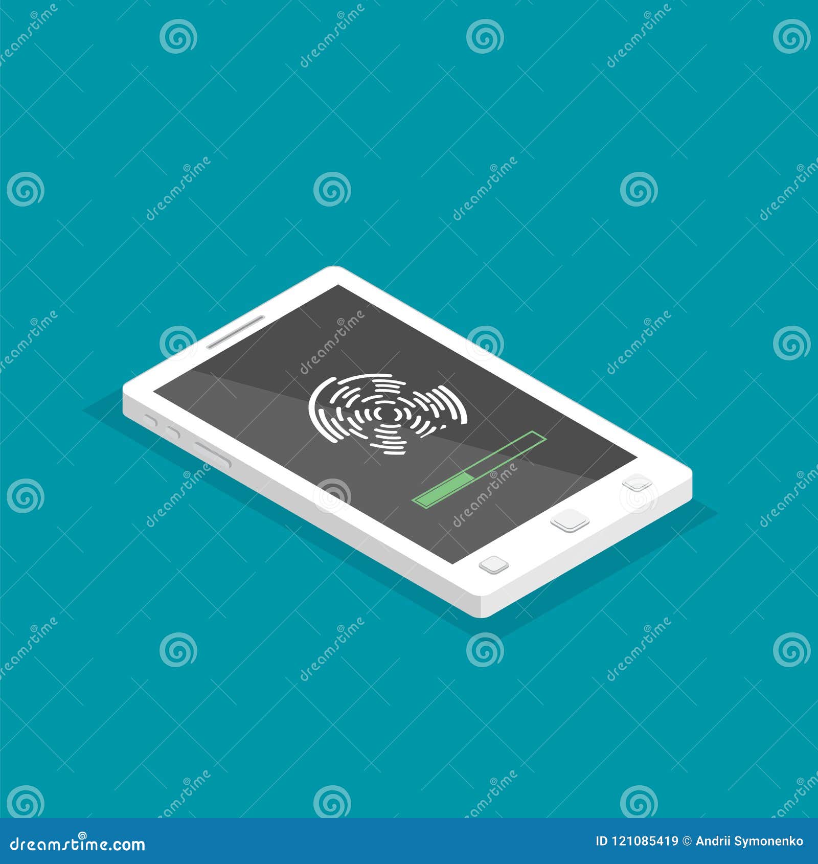 Unlocked with Fingerprint Button Isometric. Access Via Finger. User ... Unlocked with Fingerprint Button Isometric. Access Via Finger. User ...