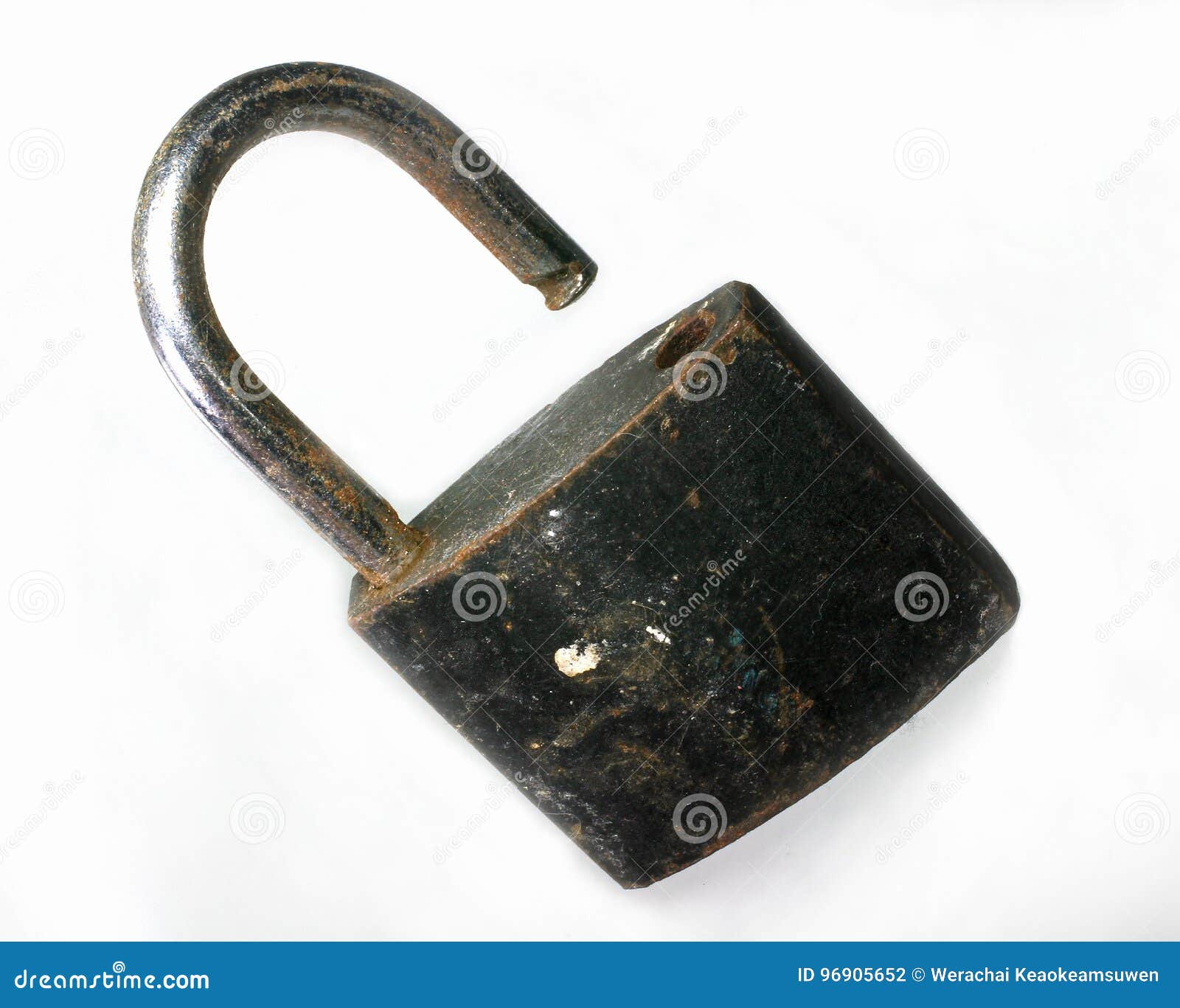 With an unlocked lock stock photo. Image of nthai, unlocked - 96905652