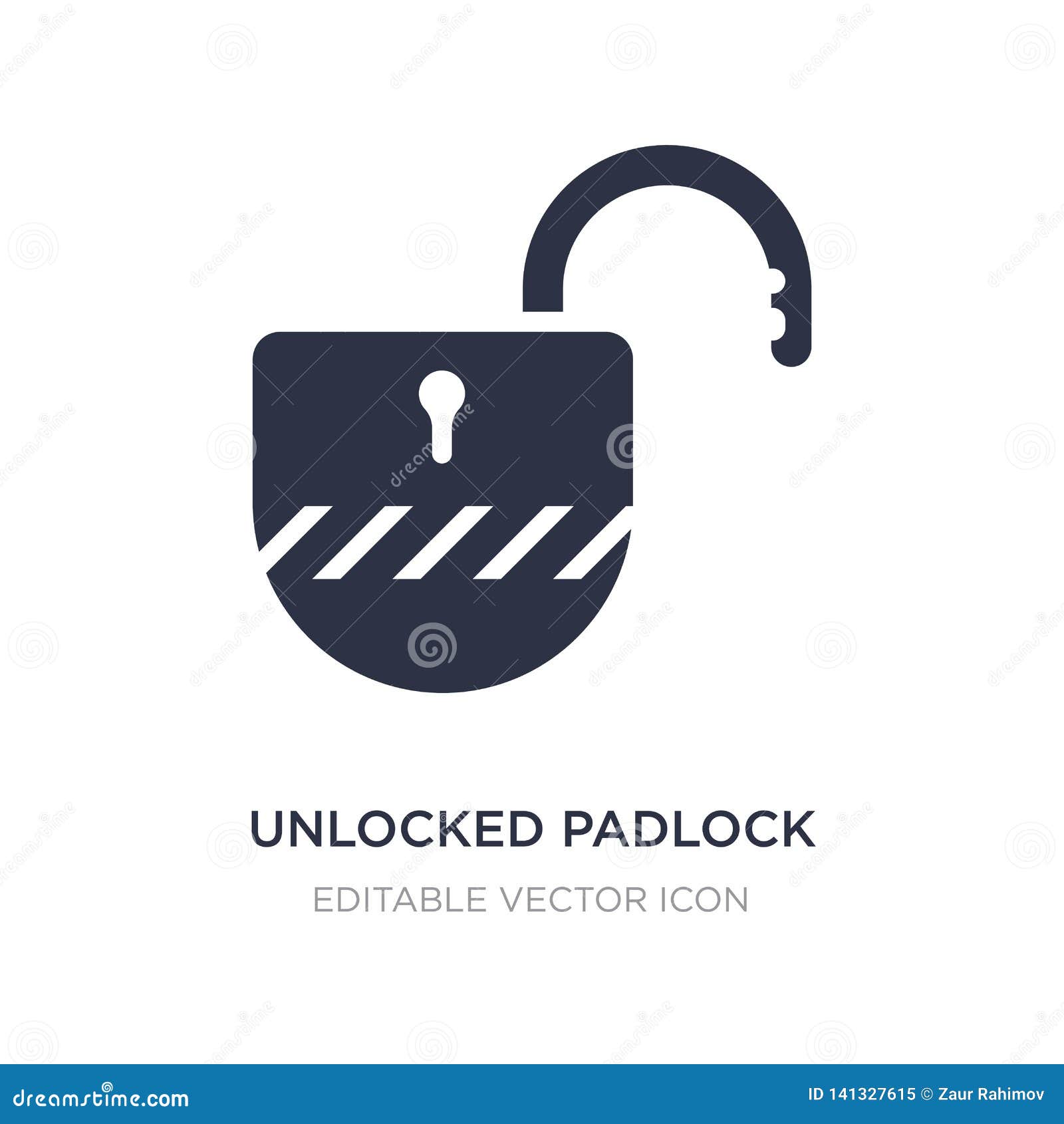 Padlock Icon. Protection Symbol. Door Lock Vector Icon. Door Castle For ...