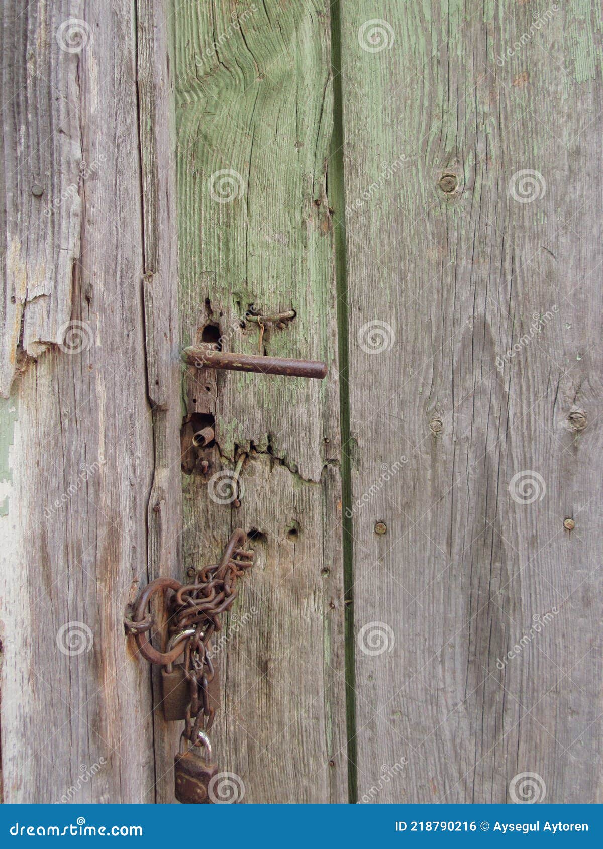 Unlocked rusty doors stock photo. Image of trunk, wall - 218790216