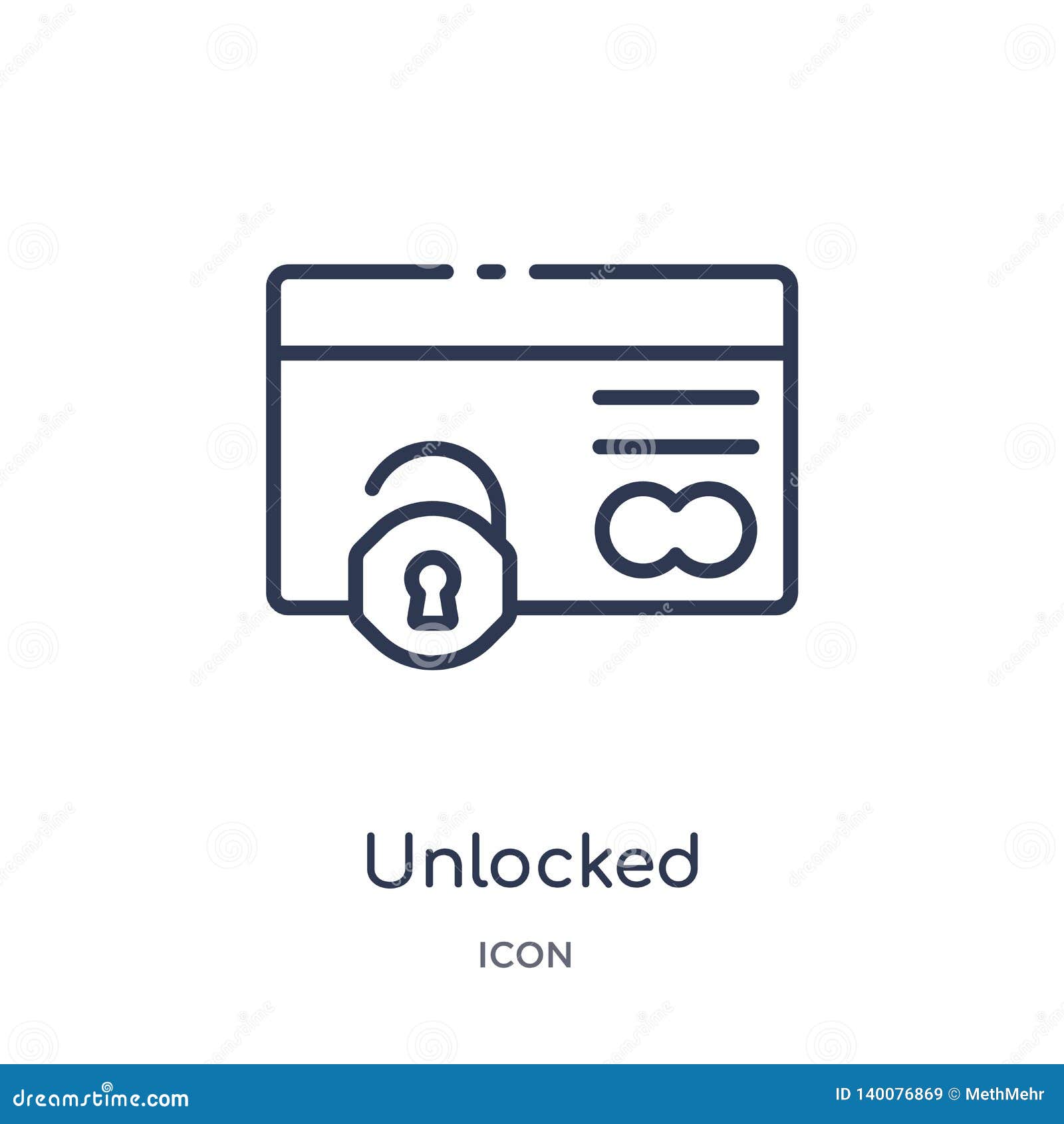 Unlocked Security of Cit Transaction Icon from Security Outline ...