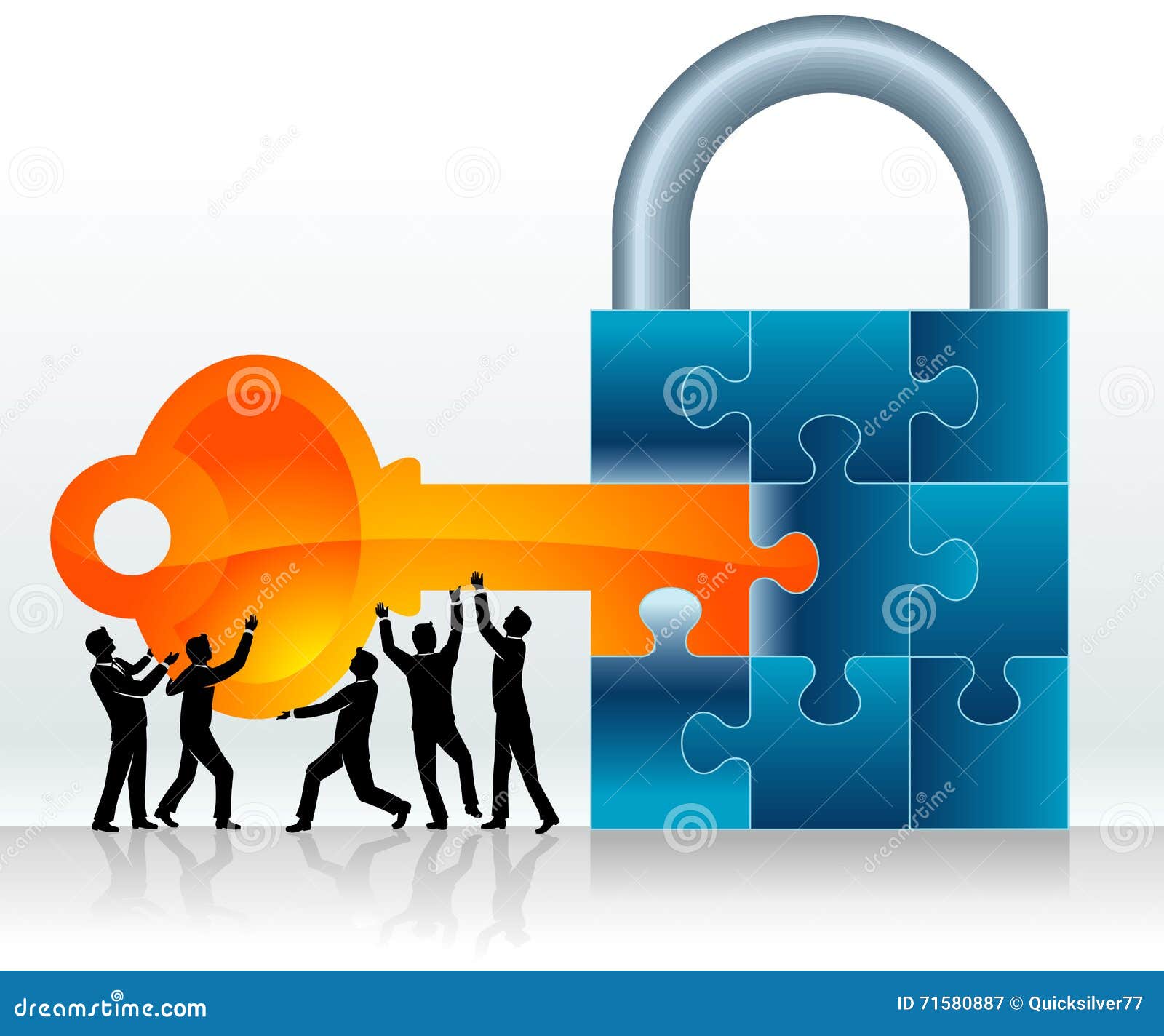 Unlocking Business Solution Stock Vector - Illustration of fitting ... Unlocking Business Solution Stock Vector - Illustration of fitting ...