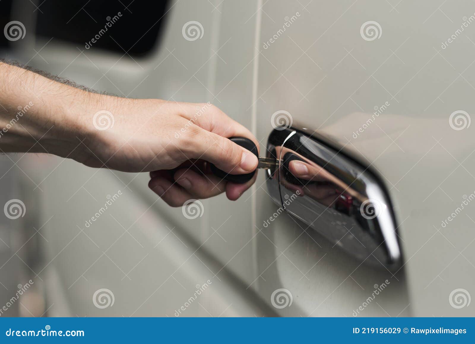 Unlocking a Car Door with a Key Stock Image - Image of vehicle, unlock ...