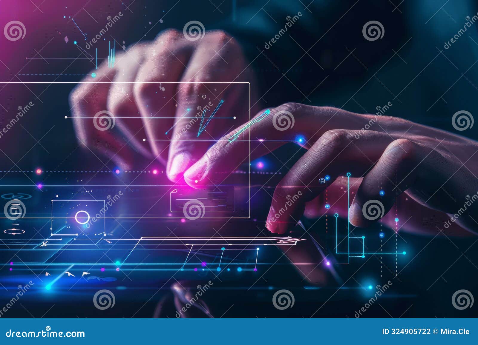 Unlocking Digital Skills, a Hand Reaching Towards a Virtual Training ...