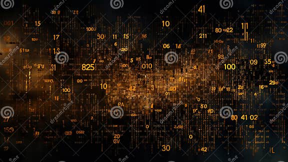 Unlocking the Future Code Numbers Letters Futuristic Stock Illustration ...