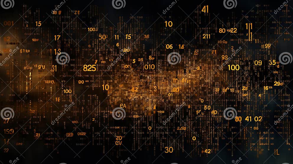 Unlocking the Future Code Numbers Letters Futuristic Stock Illustration ...