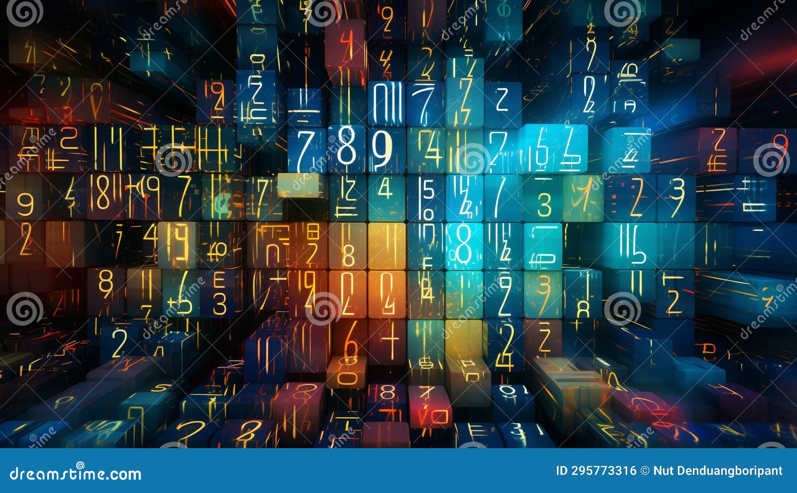 Unlocking the Future Code Numbers Letters Futuristic Stock Photo ...