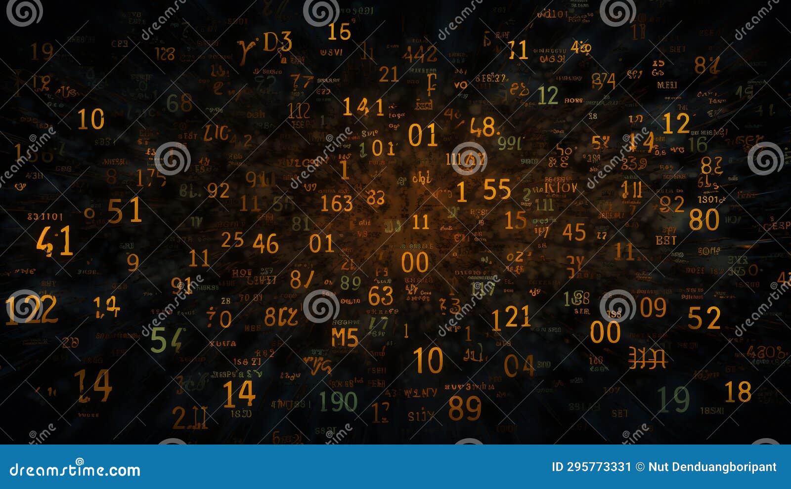 Unlocking the Future Code Numbers Letters Futuristic Stock Illustration ...