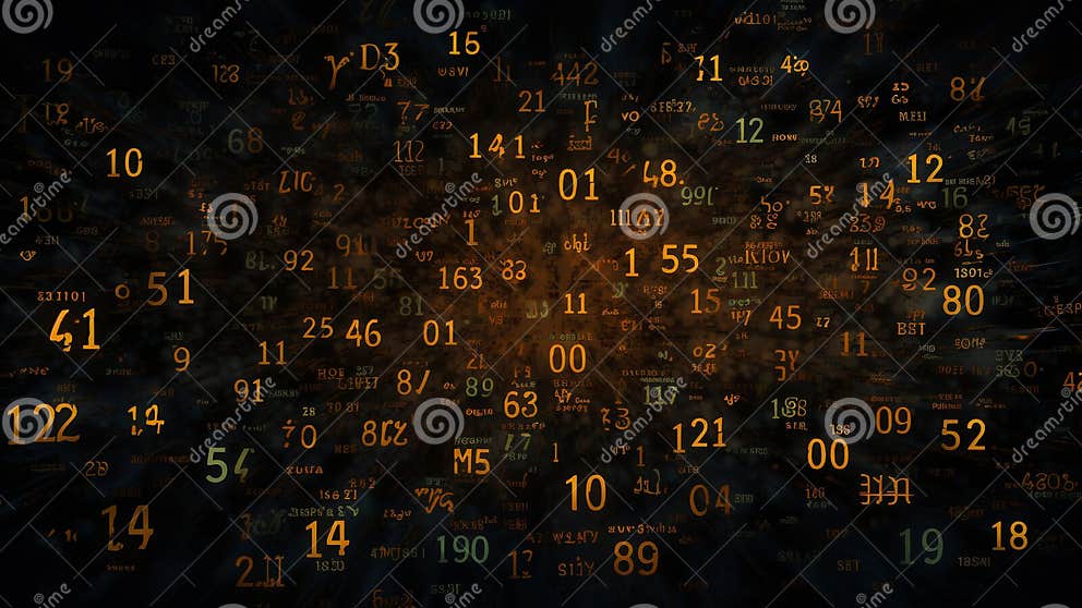 Unlocking the Future Code Numbers Letters Futuristic Stock Image ...