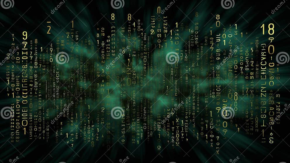 Unlocking the Future Code Numbers Letters Futuristic Stock Photo ...