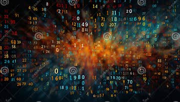 Unlocking the Future Code Numbers Letters Futuristic Stock Image ...