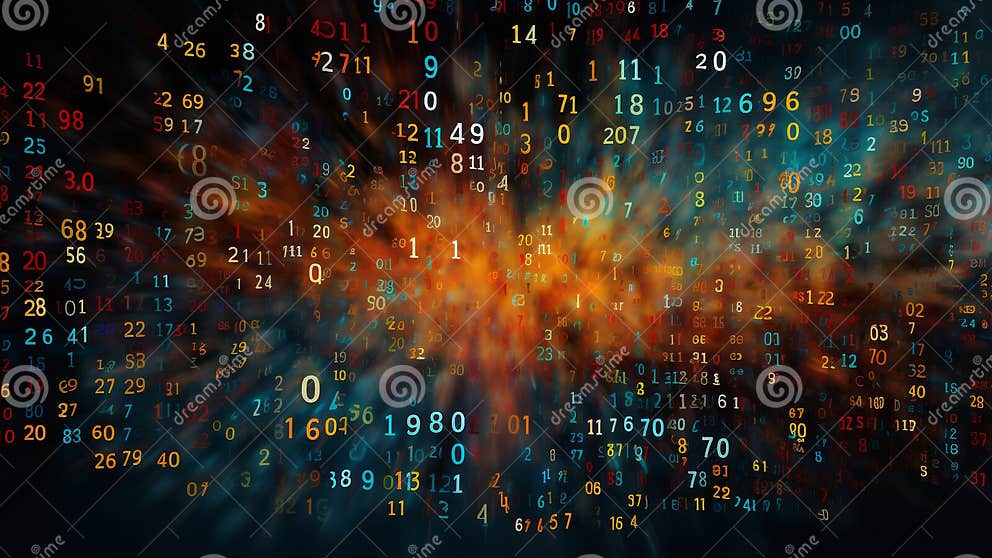 Unlocking the Future Code Numbers Letters Futuristic Stock Image ...