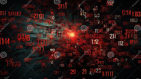 Unlocking the Future Code Numbers Letters Futuristic Stock Illustration ...