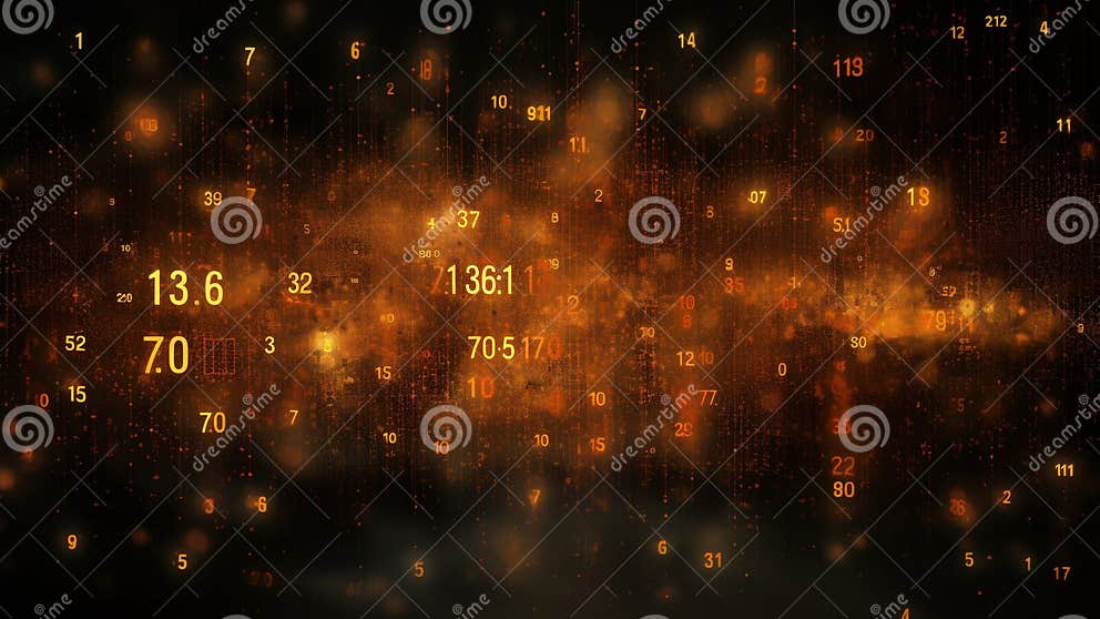 Unlocking the Future Code Numbers Letters Futuristic Stock Illustration ...