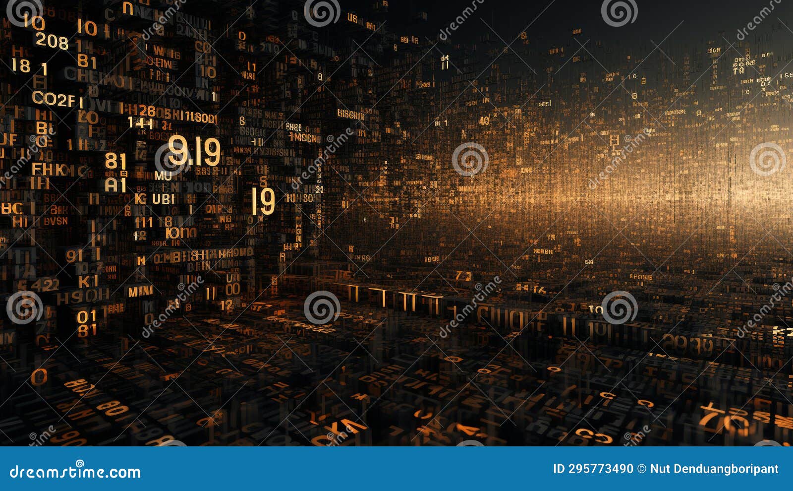 Unlocking the Future Code Numbers Letters Futuristic Stock Illustration ...