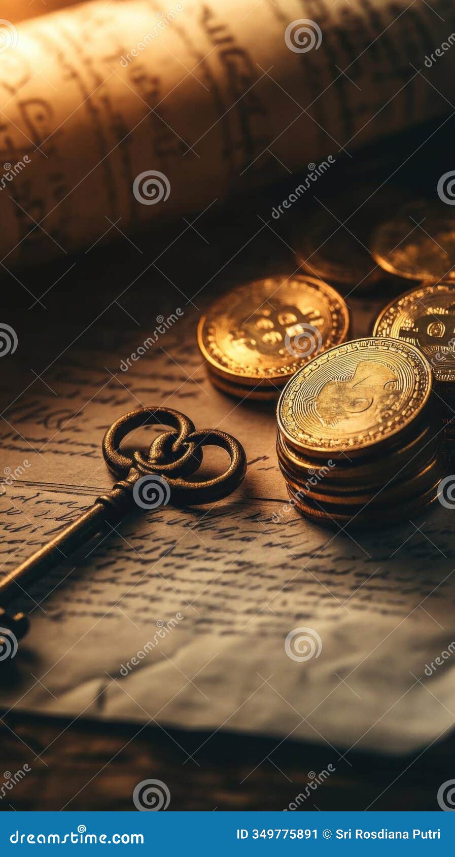 Unlocking History S Secrets, Ancient Coins and a Key on Old Letter ...