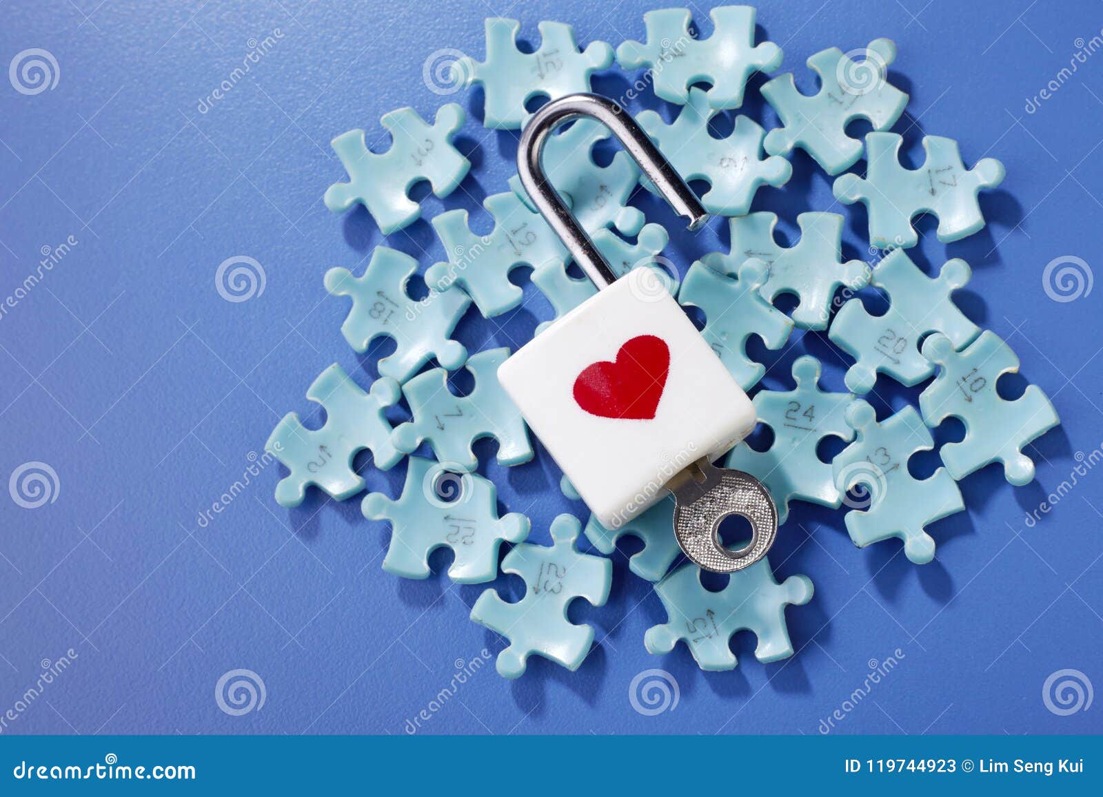 Unlocking stock image. Image of connection, insert, heart - 119744923