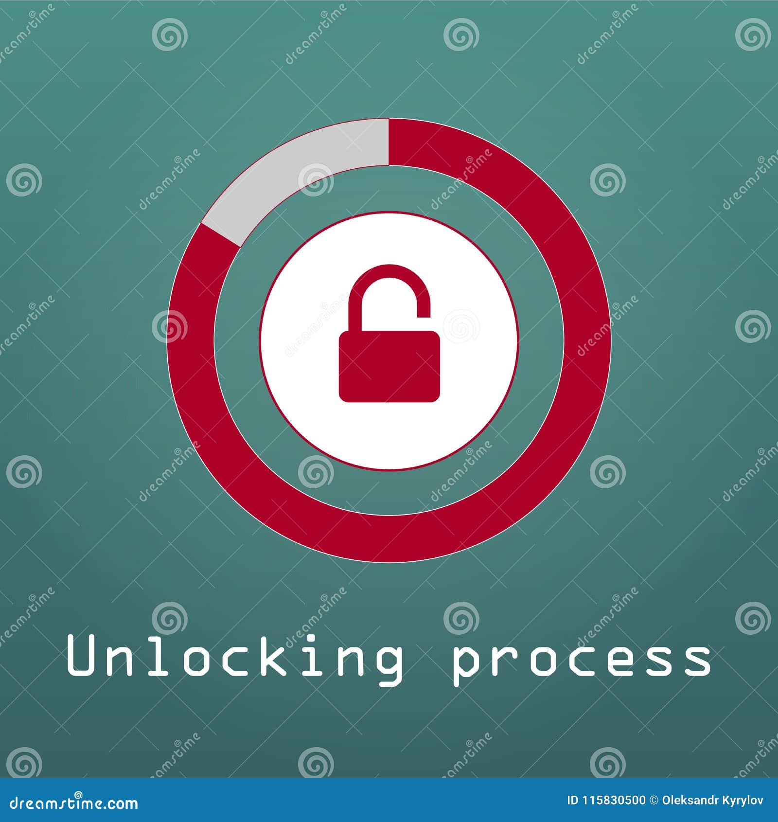 Unlocking Process Of Personal Data Security Decryption, Login Entrance ...