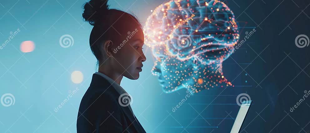 Unlocking the Potential: Businesswoman Harnessing AI and Machine ... Unlocking the Potential: Businesswoman Harnessing AI and Machine ...