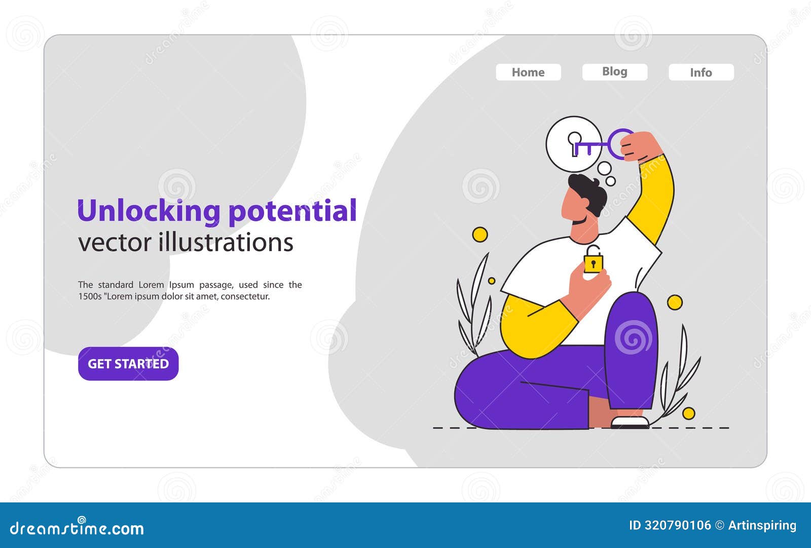 Unlocking Potential Concept Vector Illustration | CartoonDealer.com ...