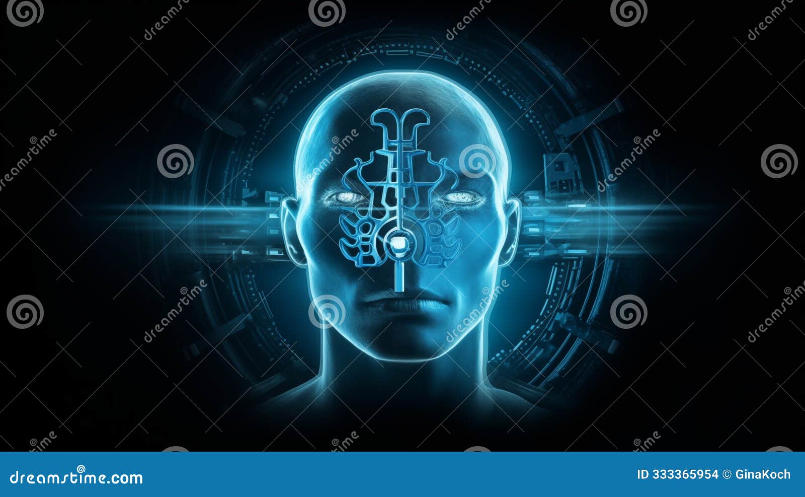Unlocking Potential: the Key To the Mind Stock Illustration ...