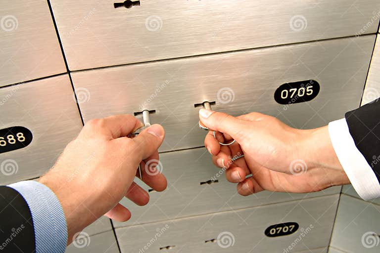 Unlocking safe box stock photo. Image of cash, deposit - 9978188
