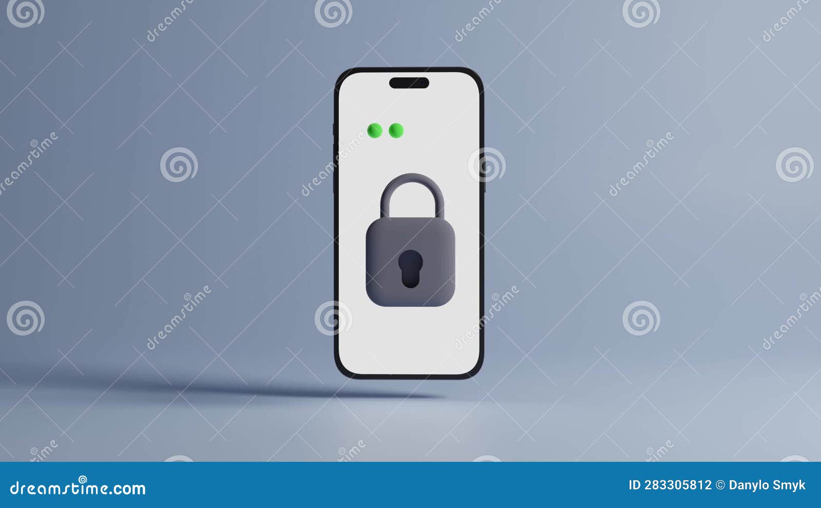 Unlocking Smartphone 3d Animation. One Incorrect Pin Code Inputing ...