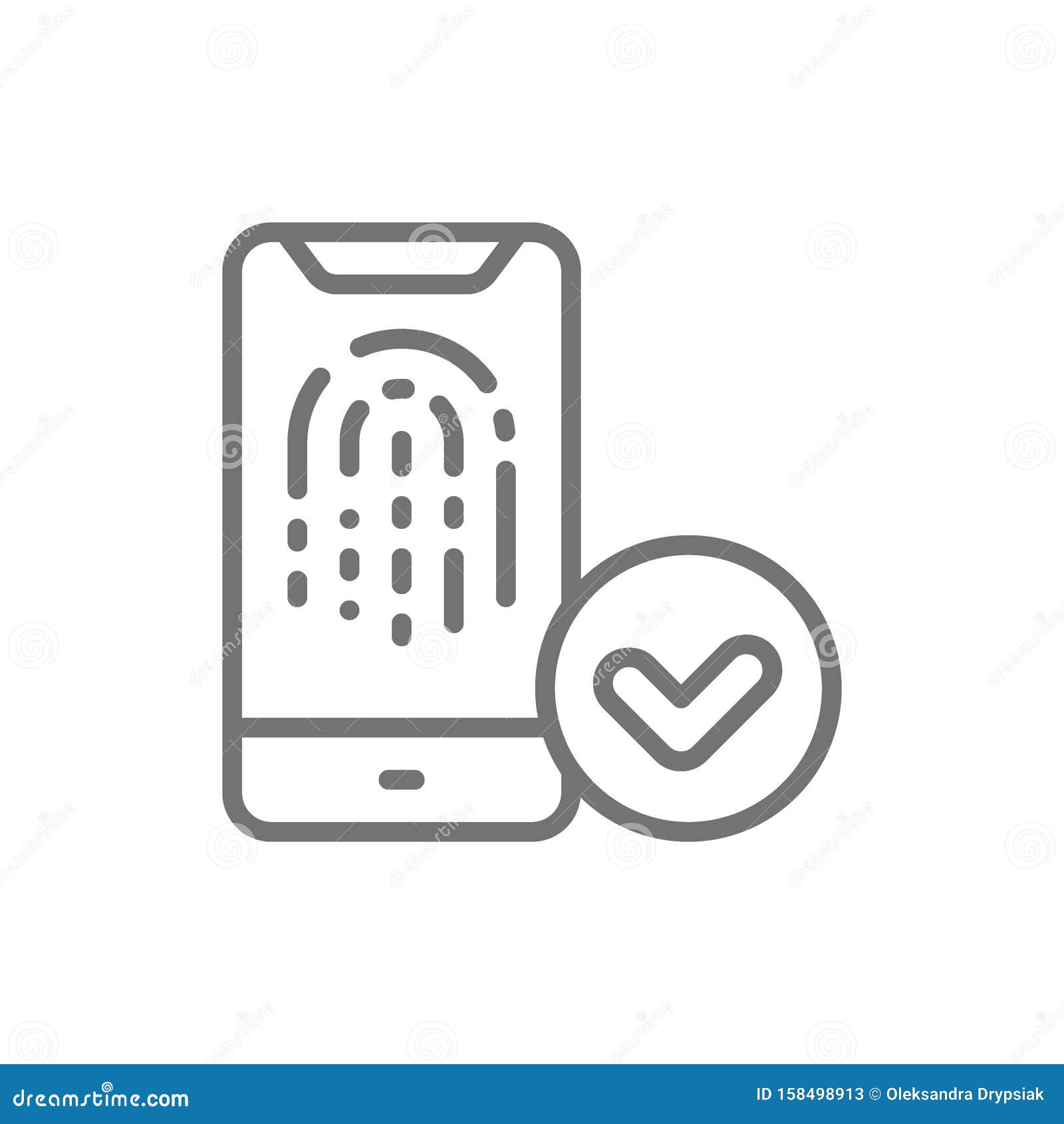 Unlocking the Smartphone Fingerprint, Finger Print Identification Line ... Unlocking the Smartphone Fingerprint, Finger Print Identification Line ...