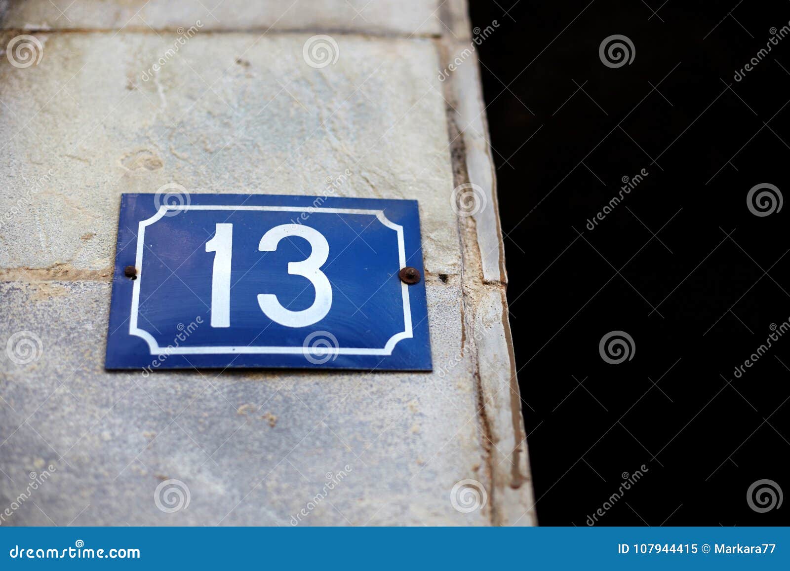 13 Thirteen Unlucky Number With Grunge Blood Stain Royalty-Free Stock ...