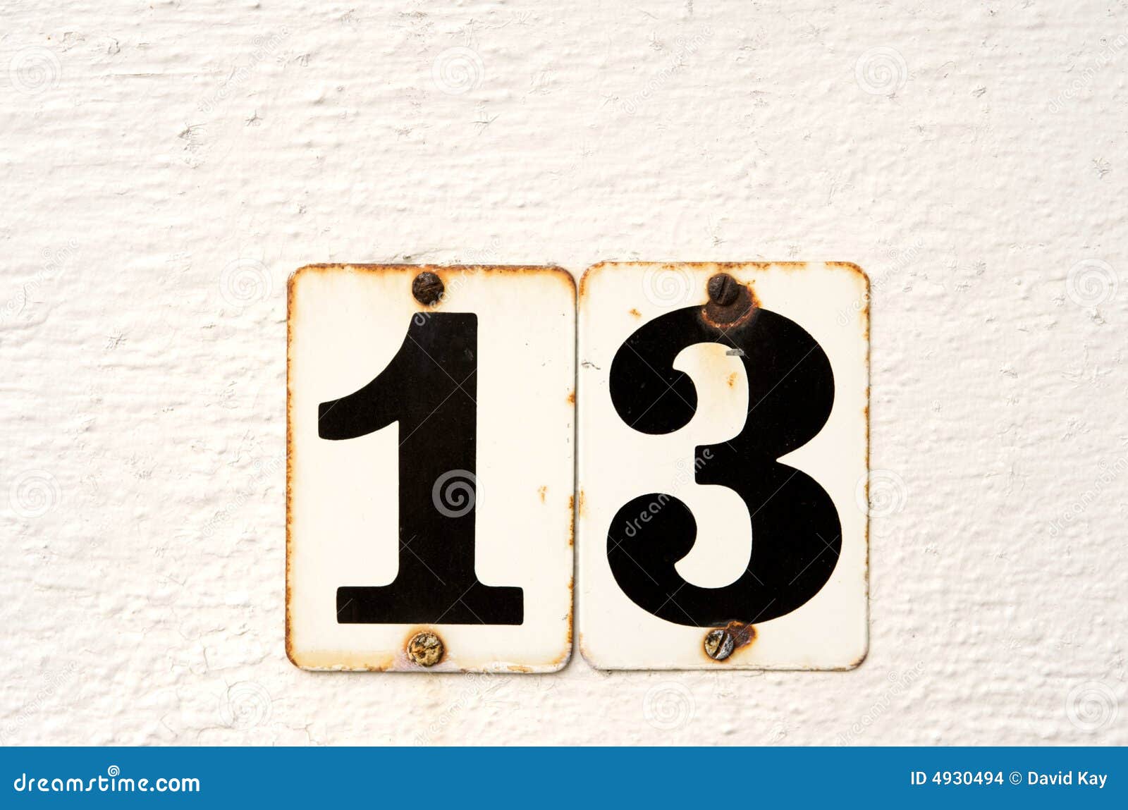13 Thirteen Unlucky Number With Grunge Blood Stain Royalty-Free Stock ...