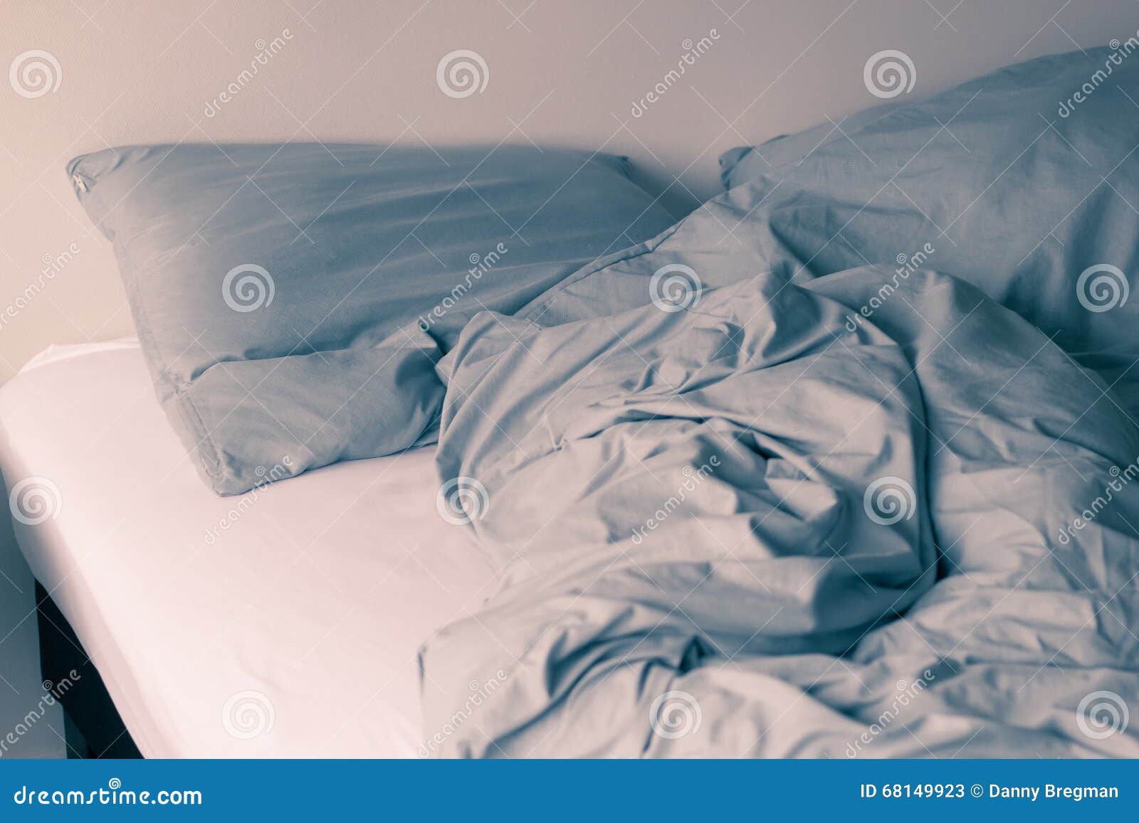 Unmade Bed stock image. Image of white, couple, messy - 68149923