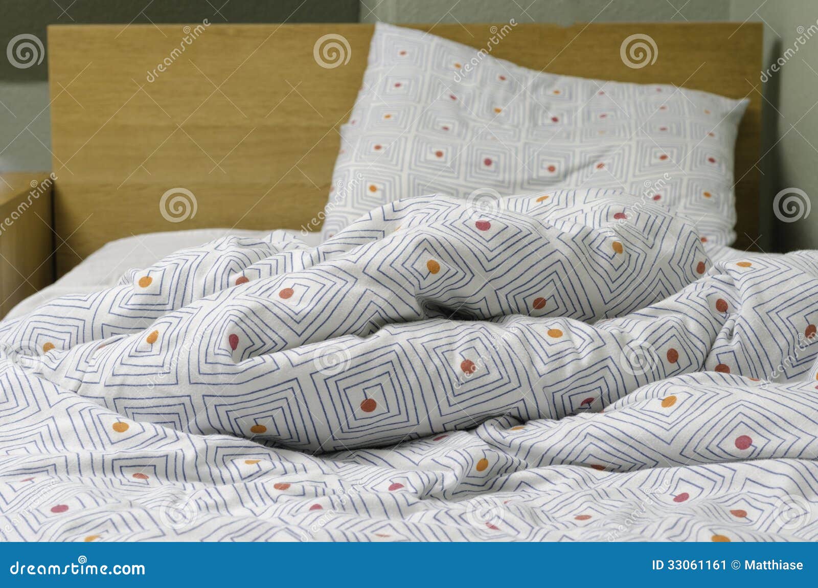 Unmade bed stock image. Image of comfortable, horizontal - 33061161