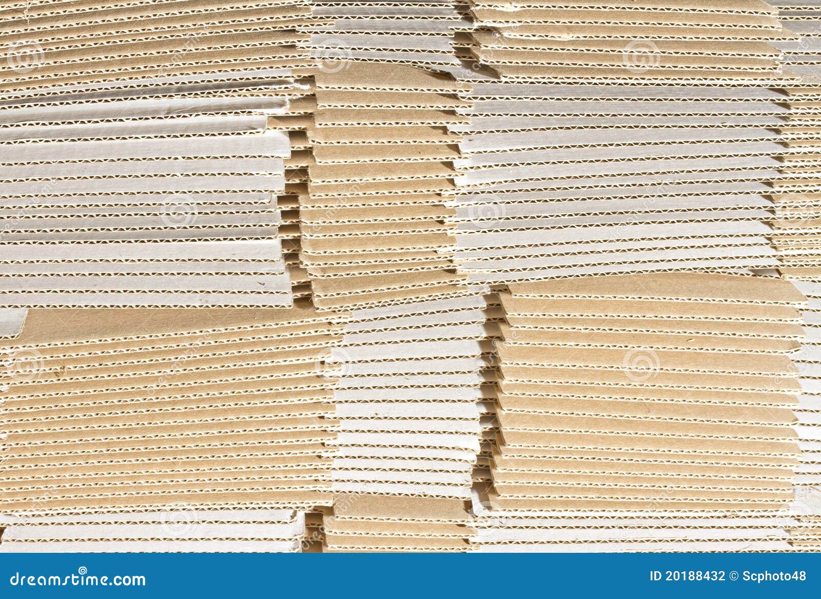 Unmade cardboard boxes stock photo. Image of brown, stored - 20188432