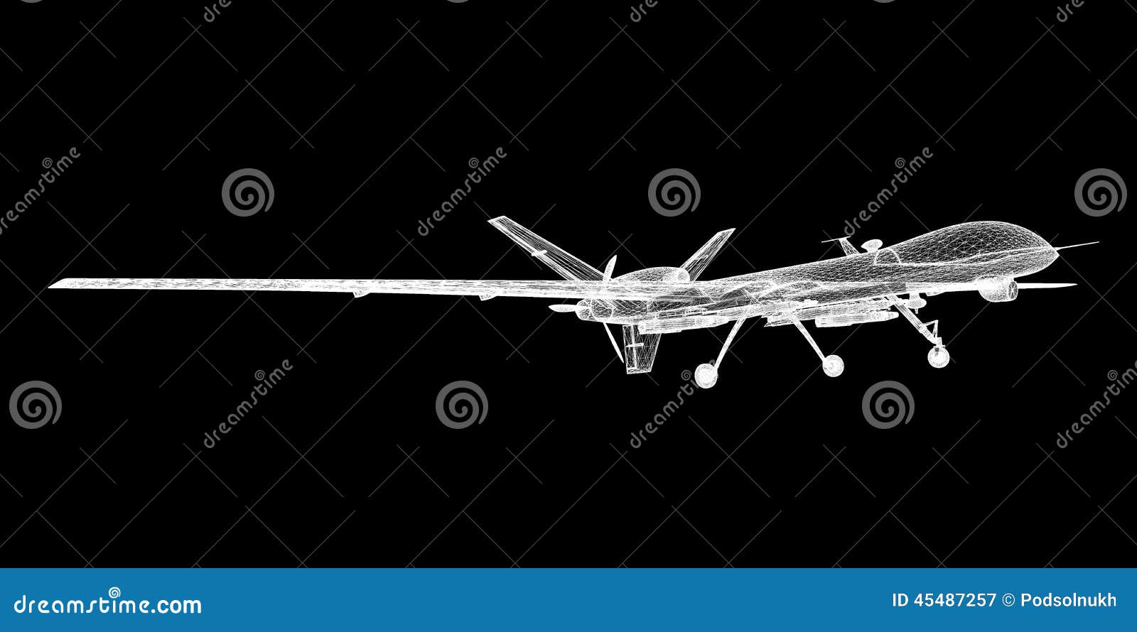 Unmanned Aerial Vehicle (UAV) Stock Image - Image of isolated, land ...