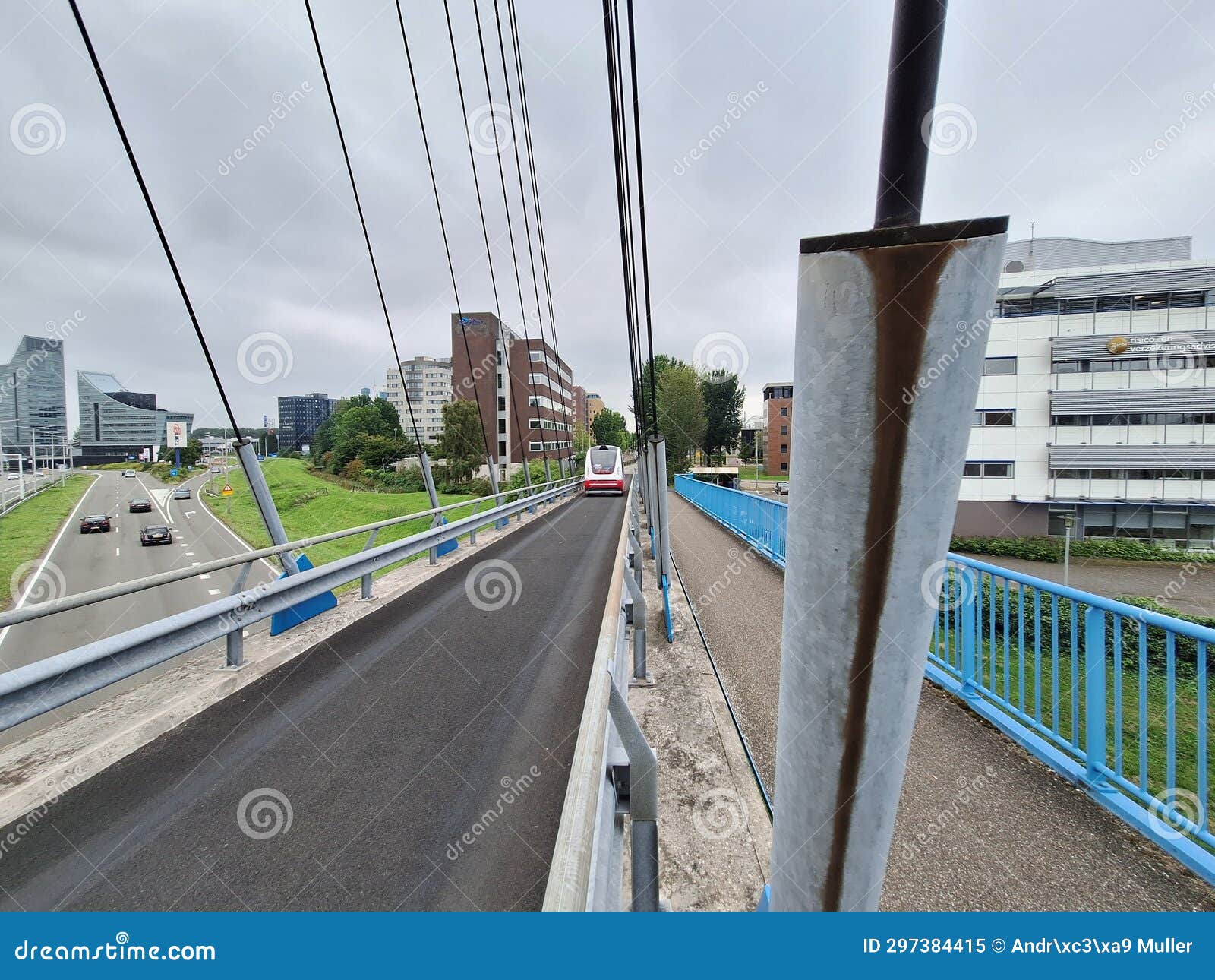 Unmanned Mini Buses of Transdev at Rivium in Capelle Aan Den IJssel ...