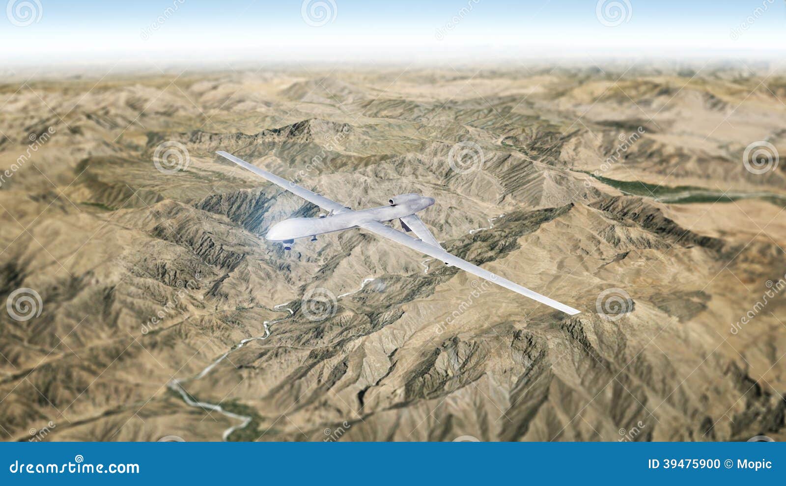 An Unmanned Reconnaissance Drone Stock Photo - Image of drone, control ...