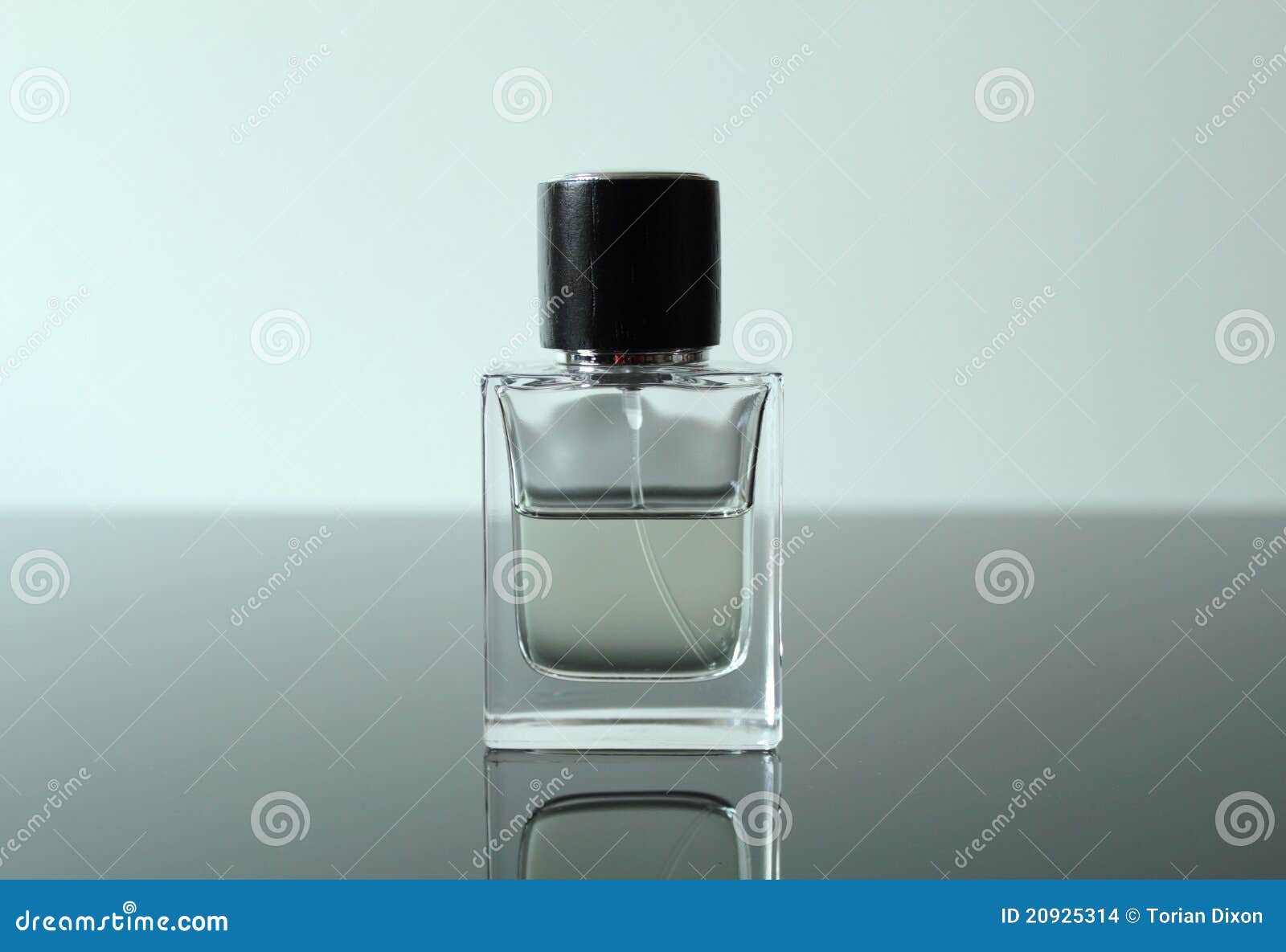 Unmarked Cologne Bottle-Front Stock Photo - Image of bottle, reflection ...