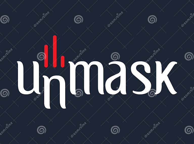 UnMask Concept Design stock vector. Illustration of idea - 81270538