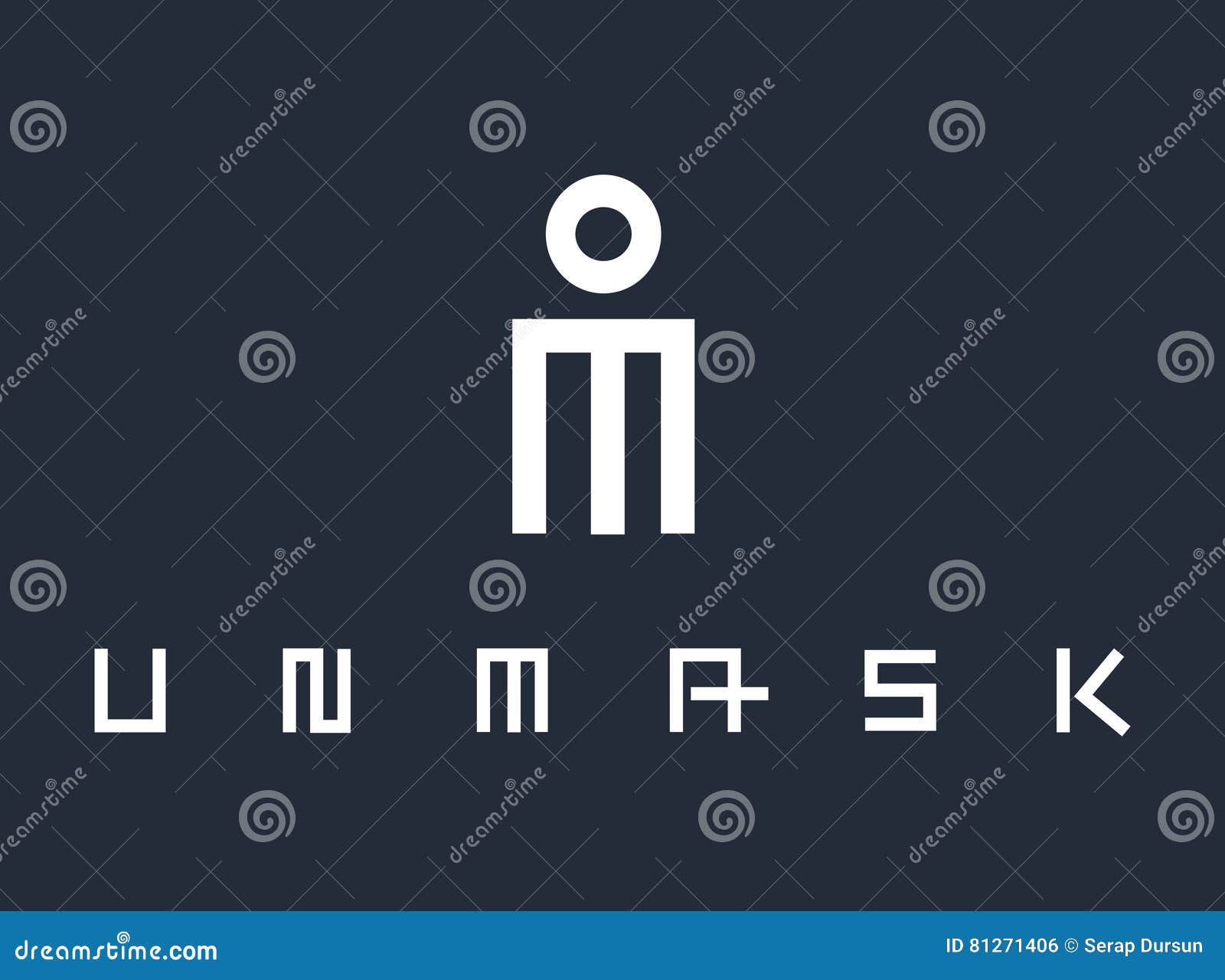 UnMask Concept Design stock illustration. Illustration of character ...