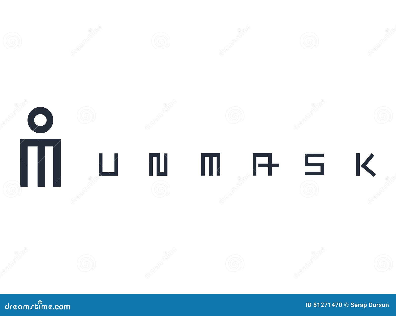 UnMask Concept Design stock illustration. Illustration of abstract ...