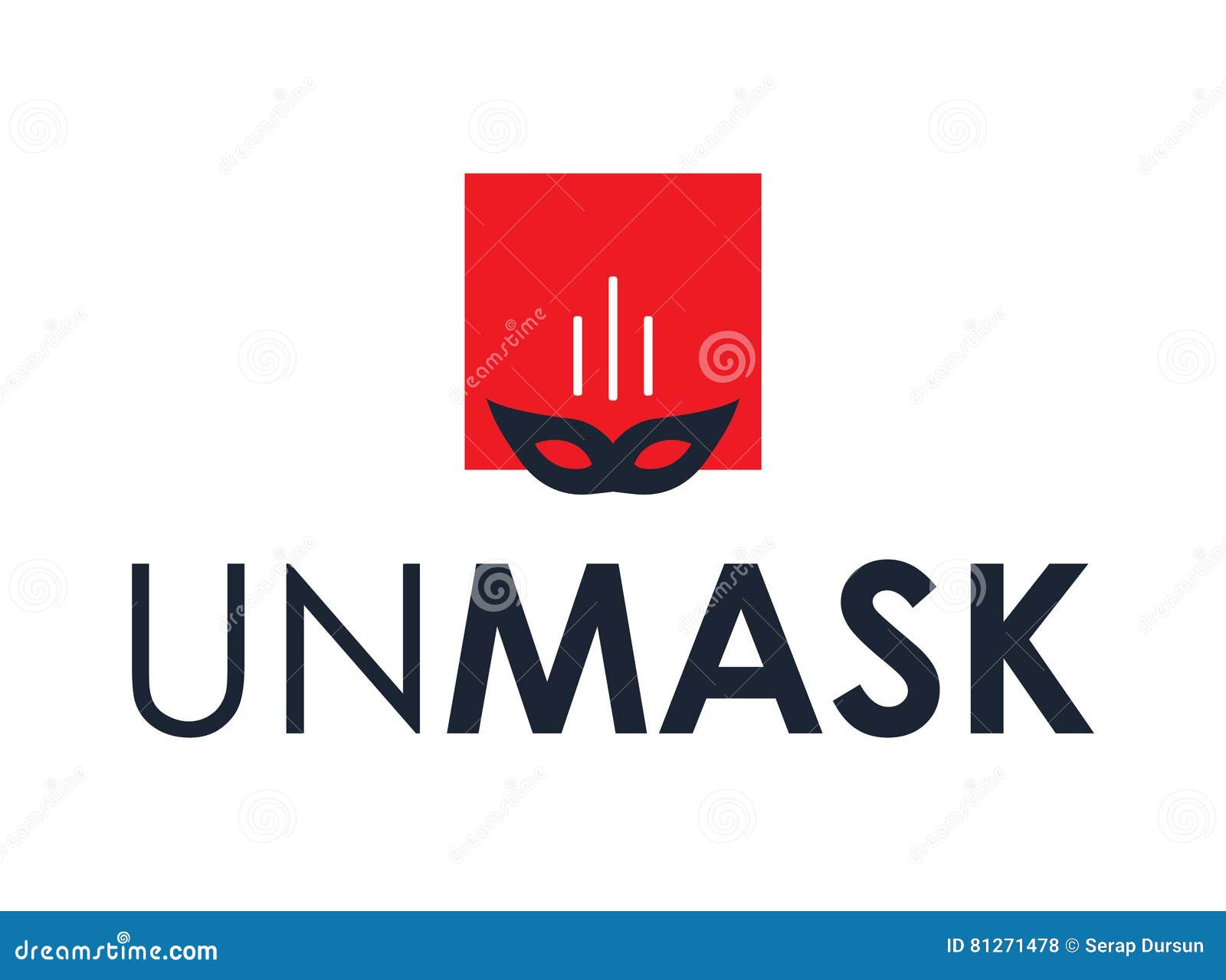 UnMask Concept Design stock illustration. Illustration of business ...