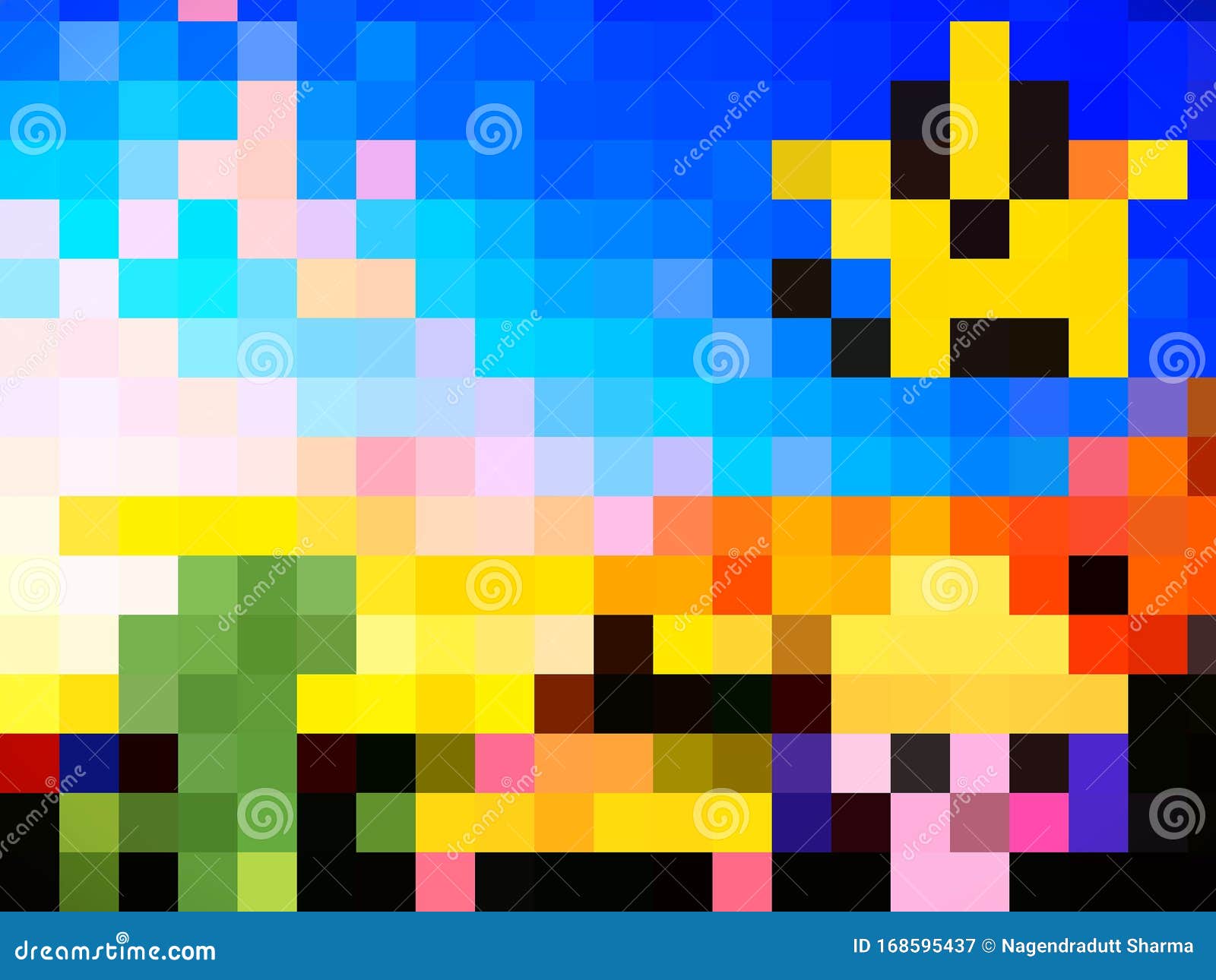 An Unmatched Pattern of Digital Illustration of Designing Colorful ...